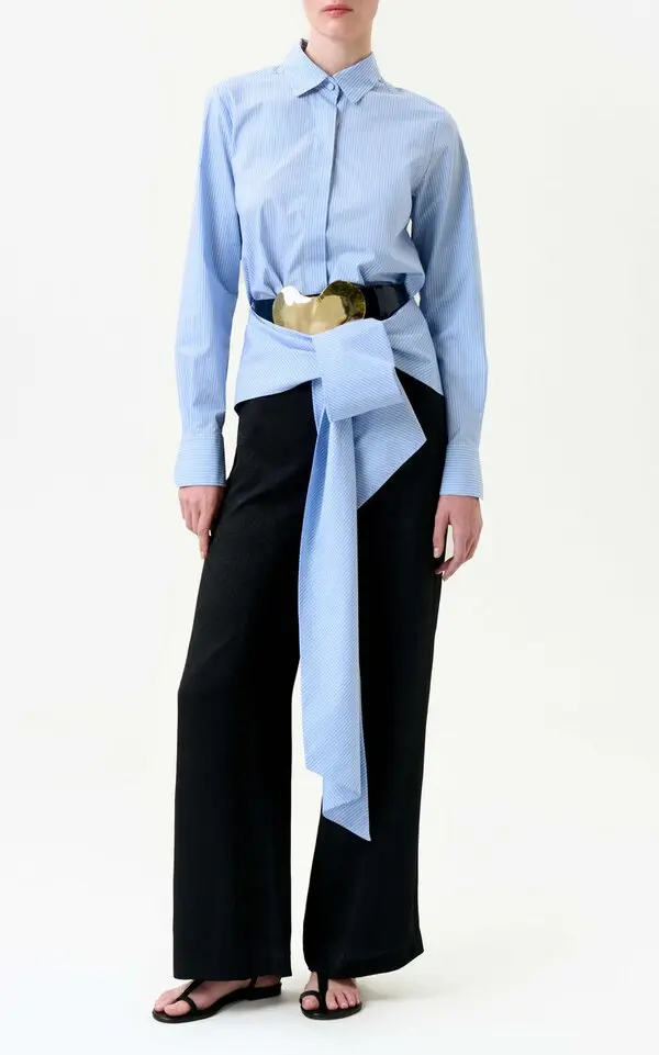 Silvia Tcherassi Malen Cotton Top - Stripe