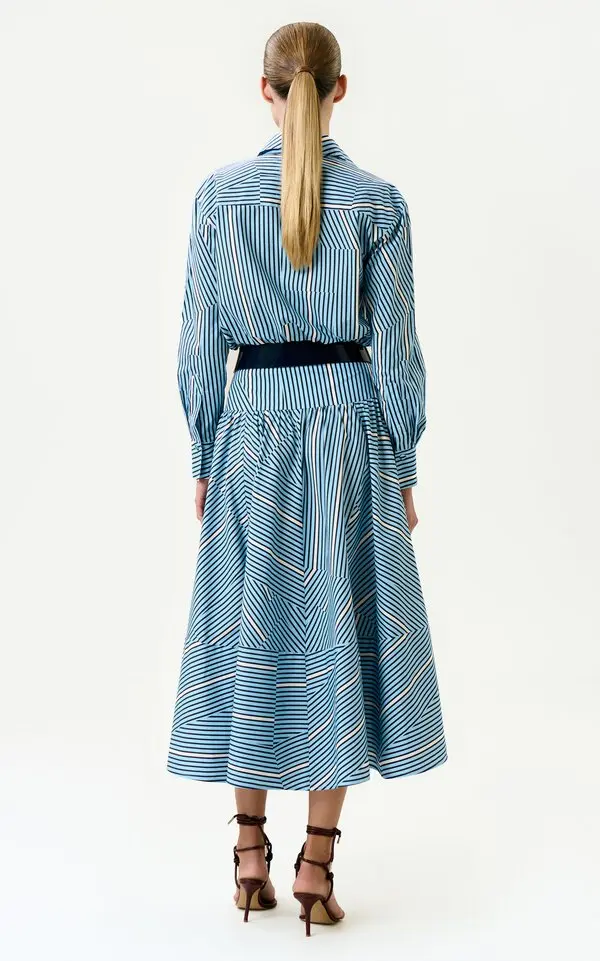 Silvia Tcherassi Milva Cotton Maxi Skirt