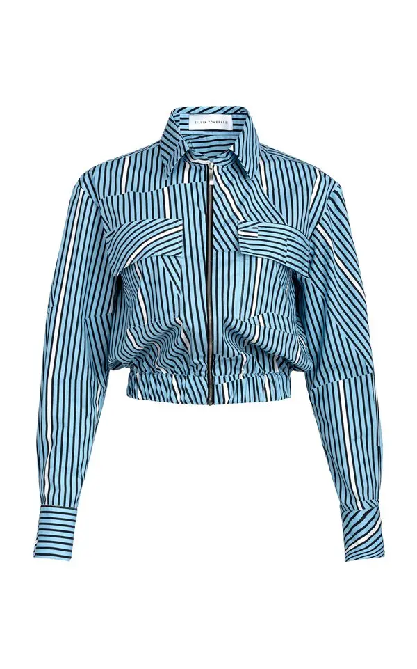 Silvia Tcherassi Melva Cotton Top - Stripe