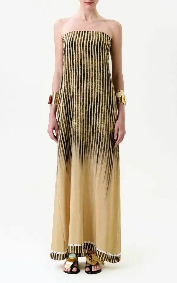 Silvia Tcherassi Lirit Silk Maxi Dress