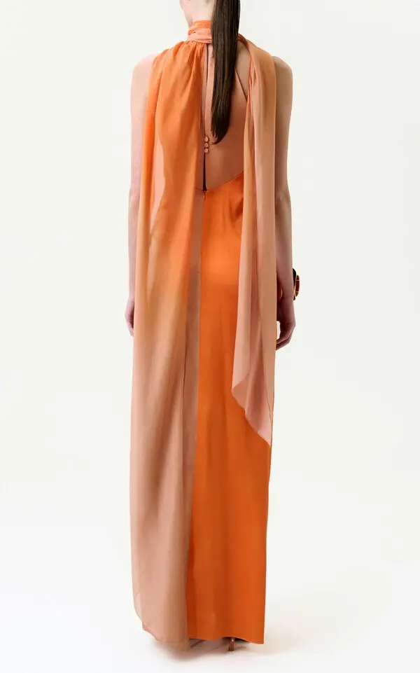 Silvia Tcherassi Margalit Silk Maxi Dress