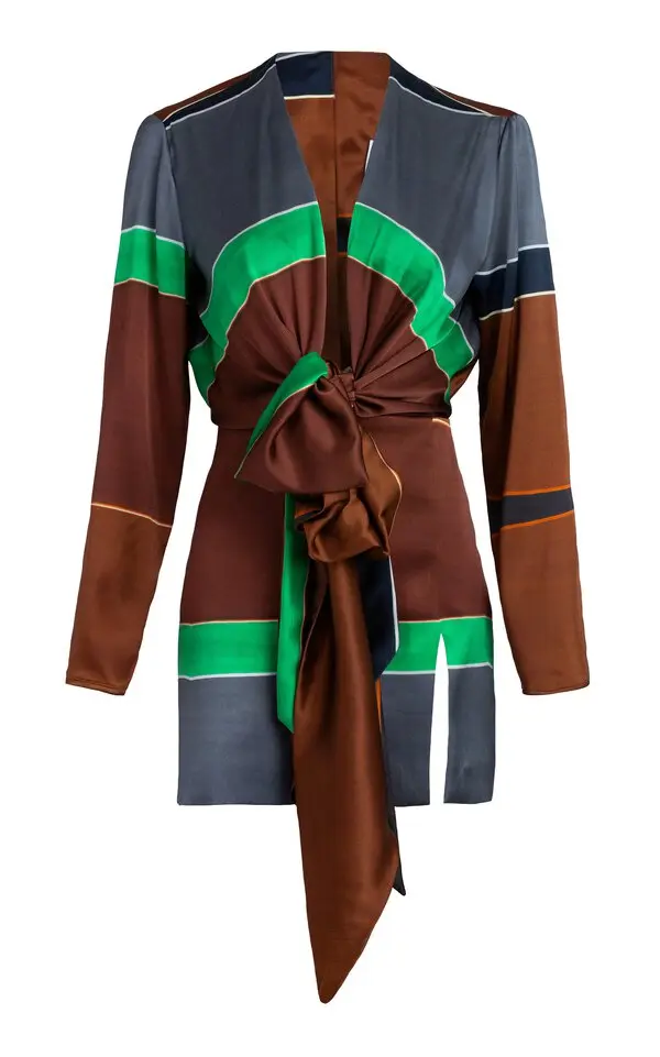 Silvia Tcherassi Midori Silk Mini Dress - Print