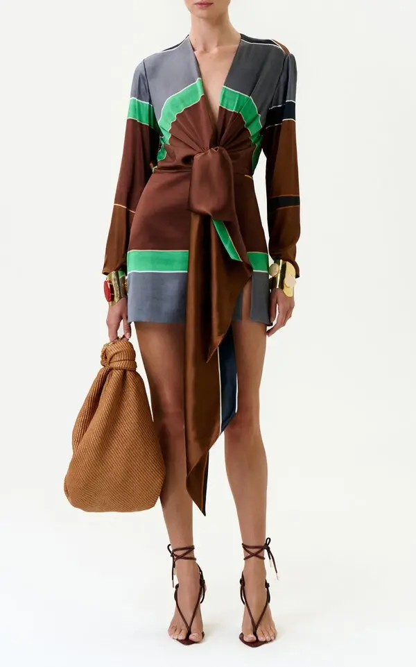 Silvia Tcherassi Midori Silk Mini Dress