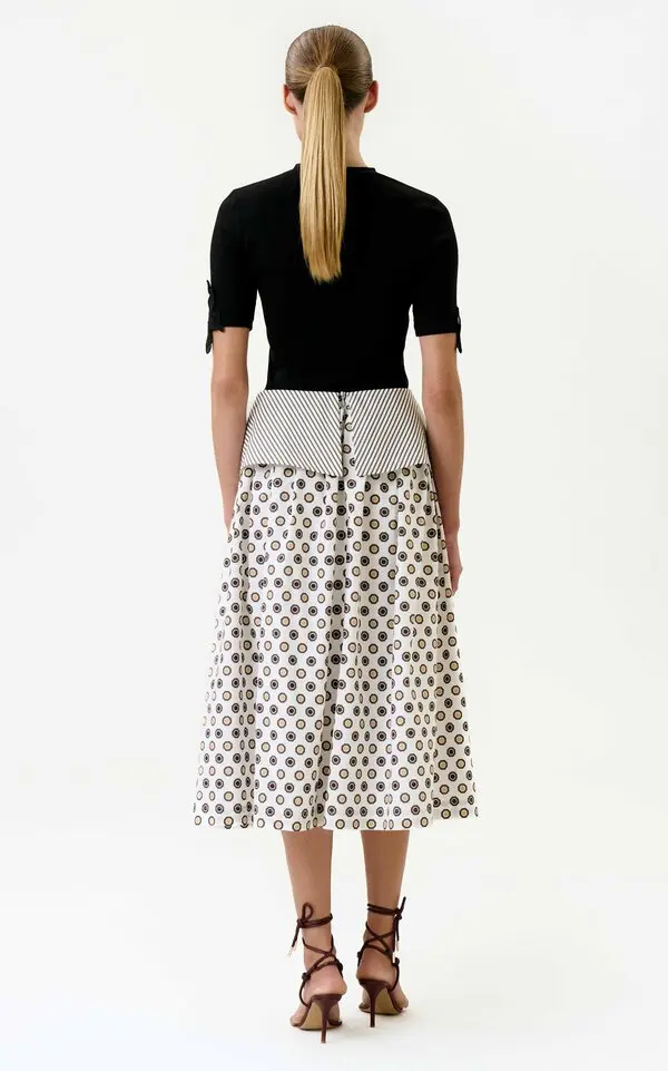 Silvia Tcherassi Maximi Cotton Maxi Skirt