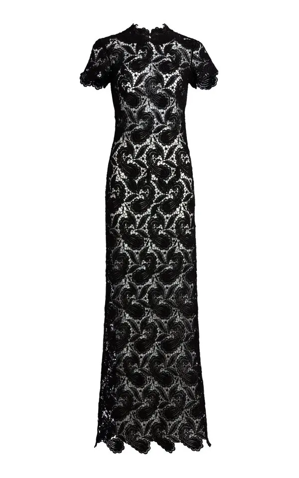 Silvia Tcherassi Roxana Cotton-blend Maxi Dress - Black