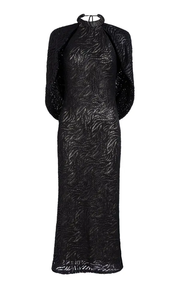 Silvia Tcherassi Neda Cotton-blend Maxi Dress - Black