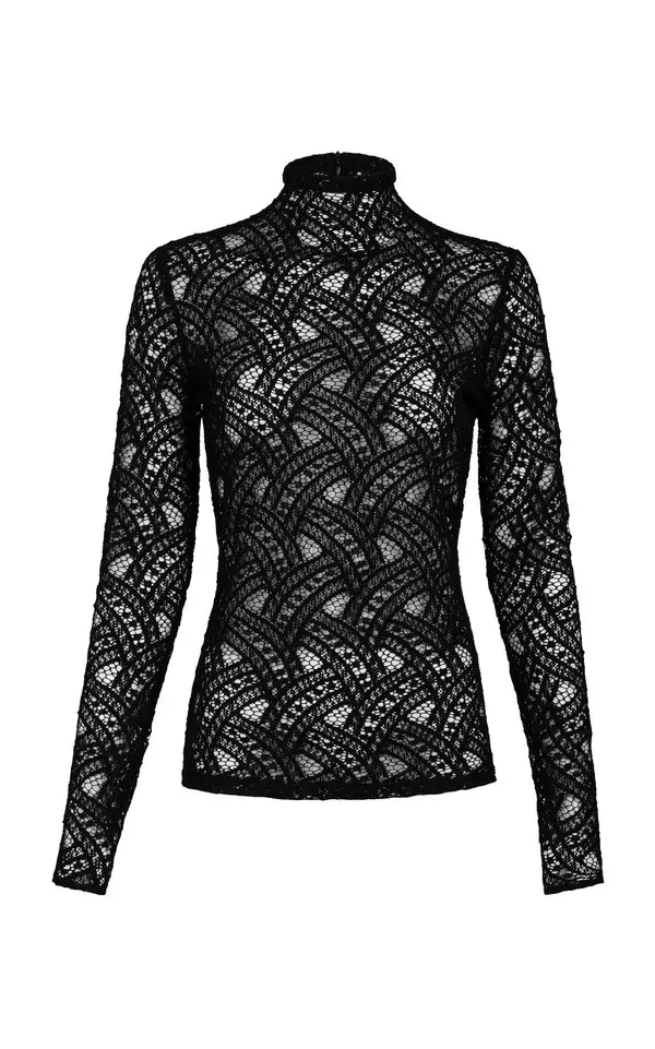 Silvia Tcherassi Liz Cotton-blend Top - Black