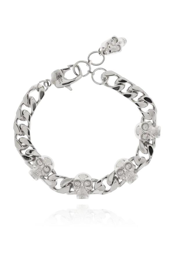 Alexander McQueen Brass Bracelet - Silver