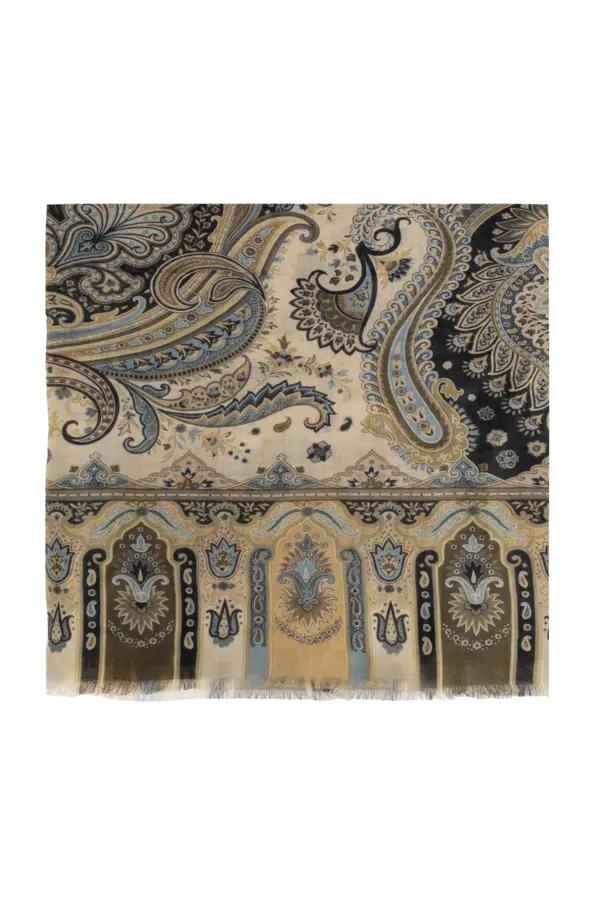 Etro Scarf With Raw Edge Finish