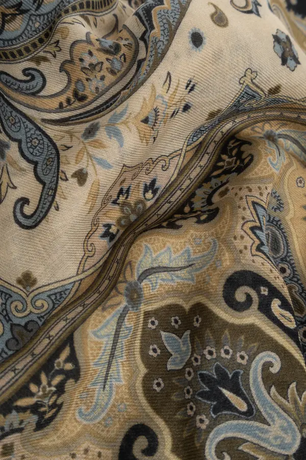 Etro Scarf With Raw Edge Finish