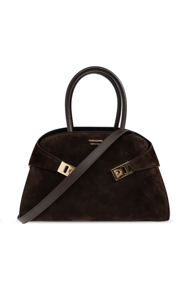 FERRAGAMO Suede Bag "hug