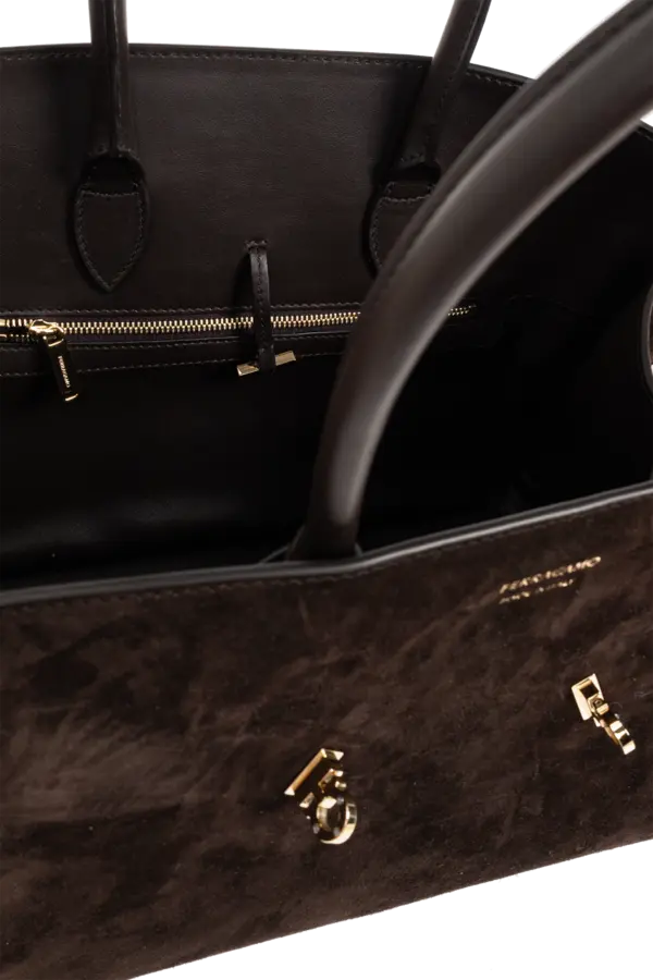 FERRAGAMO Suede Bag "hug