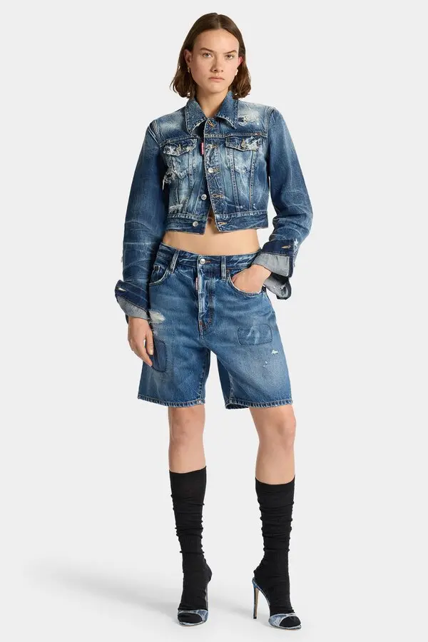 Dsquared2 The Worker Clean Jean Shorts