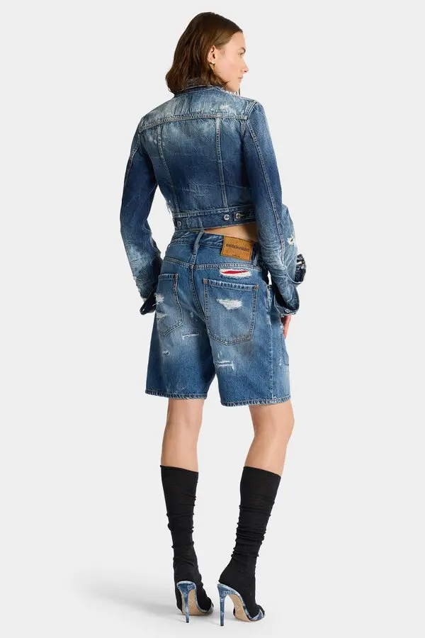Dsquared2 The Worker Clean Jean Shorts
