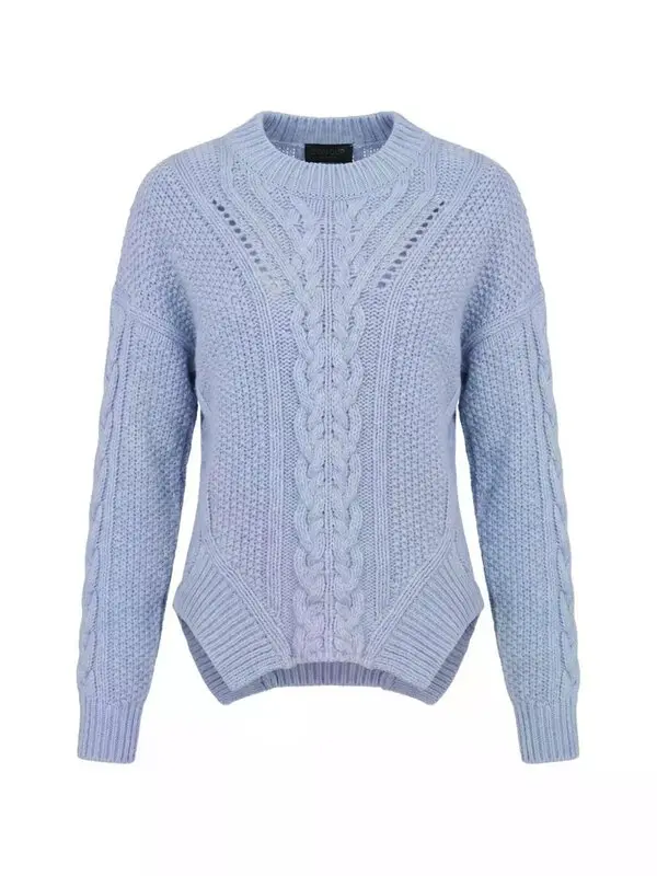 DONDUP Cable-knit Crew-neck Sweater