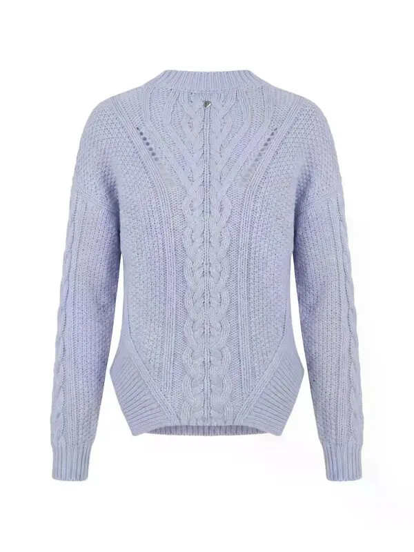DONDUP Cable-knit Crew-neck Sweater