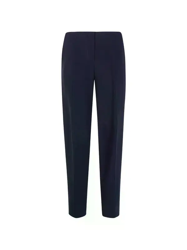 Liviana Conti Pressed-crease Straight-leg Trousers - Black