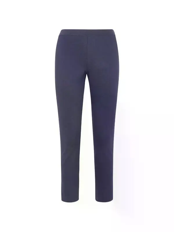 Liviana Conti Elasticated-waistband Slim-fit Trousers - Black
