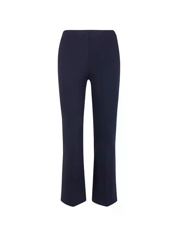 Liviana Conti Pressed-crease Flared Trousers - Black