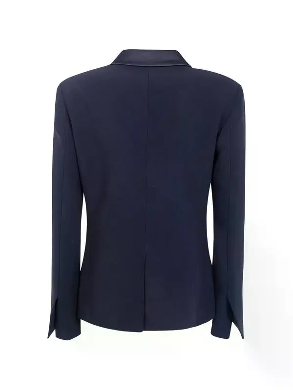 Liviana Conti Double-breasted Blazer With Satin Lapels