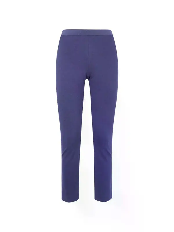 Liviana Conti Elasticated-waistband Cropped Trousers - Blue