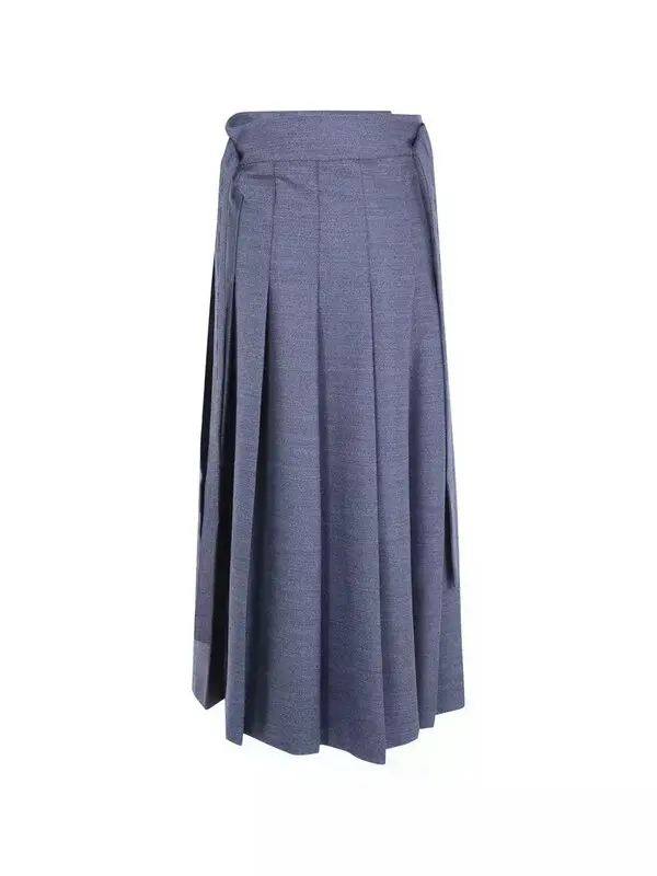RÓHE Rohe Pleated Wool Mid Skirt