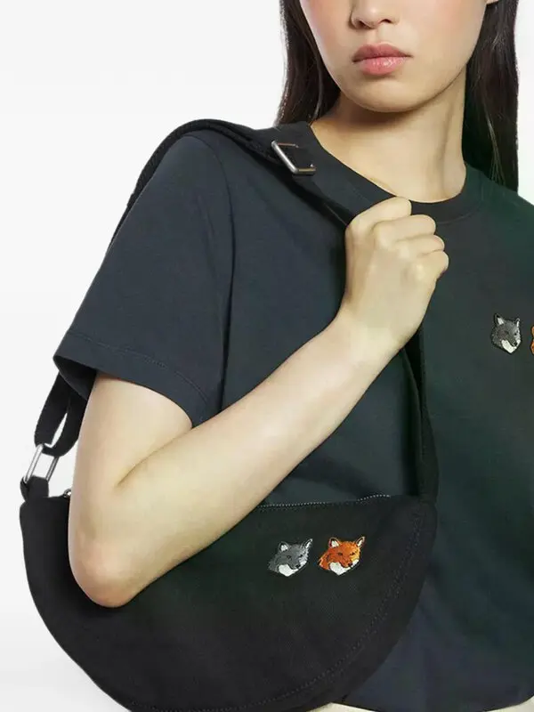 Maison Kitsuné Animal-patch Messenger Bag