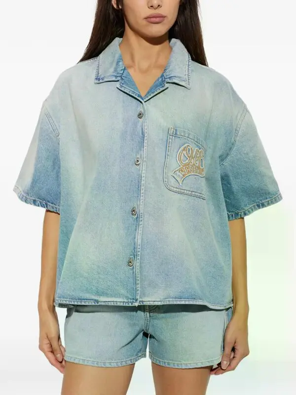 Off-White Logo-patch Short-sleeve Shirt