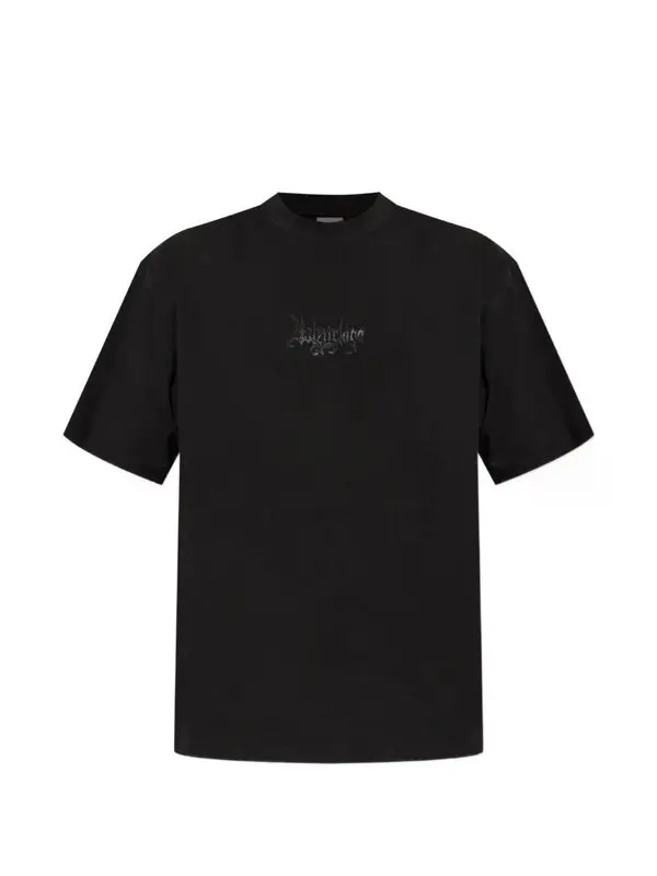 Balenciaga Logo-print T-shirt - Black