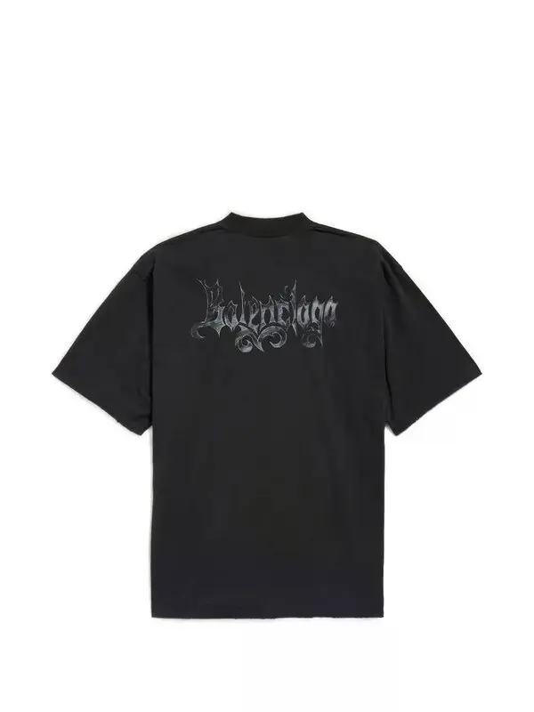 Balenciaga Logo-print T-shirt - Black