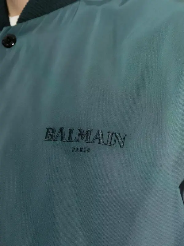 Balmain Logo-embroidered Reversible Bomber Jacket