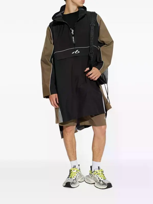 Balenciaga Logo-print Colour-block Hoodie