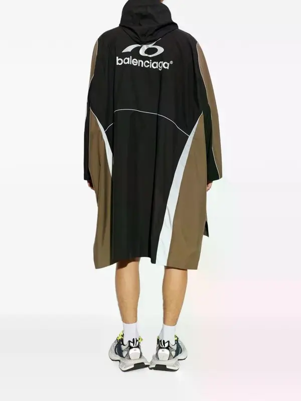 Balenciaga Logo-print Colour-block Hoodie