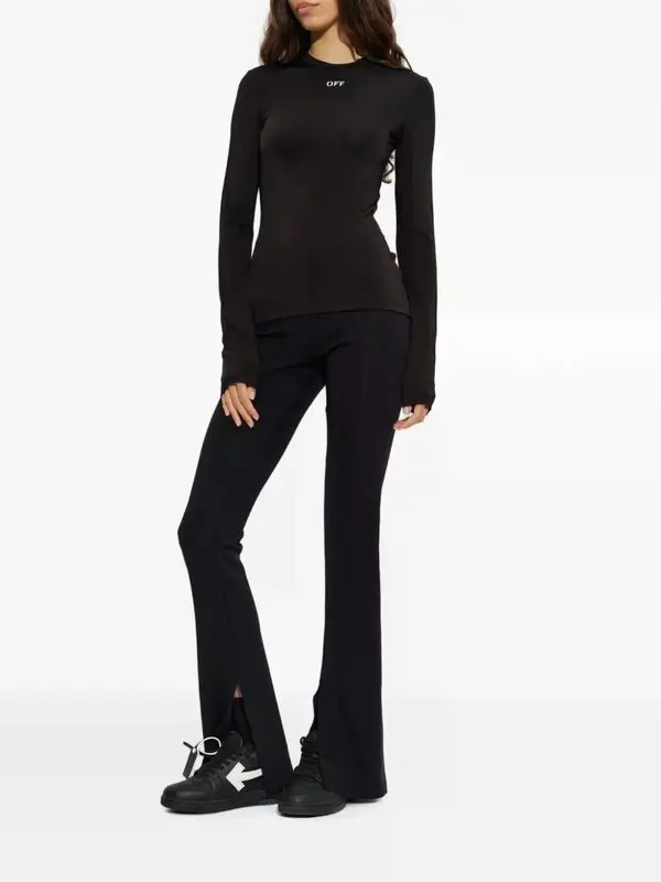 Off-White Logo-print Long-sleeve Top
