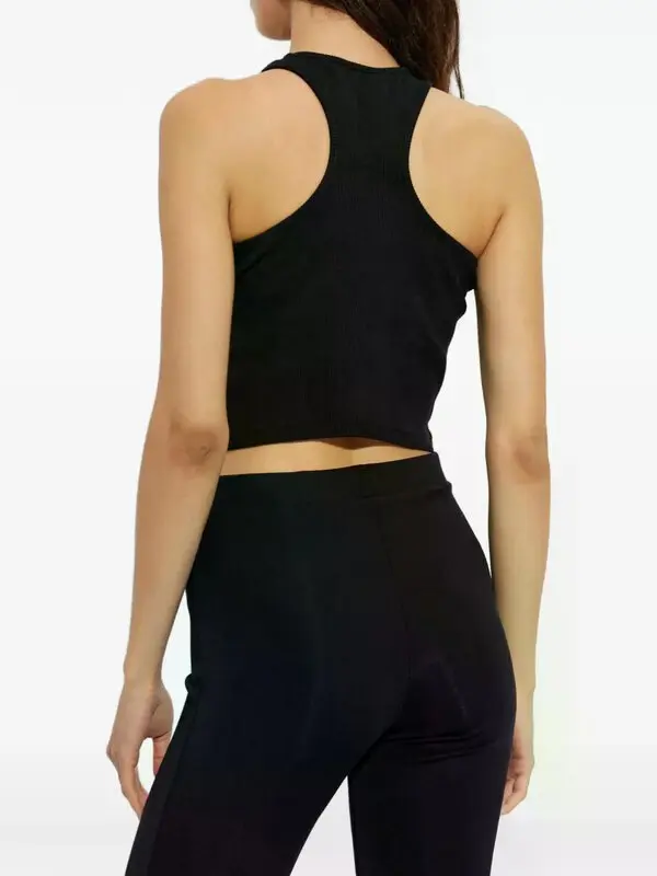 Off-White Ribbed Sleeveless Top