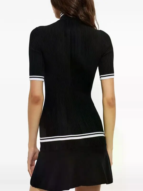 Off-White Ribbed-knit Logo-embroidered Sweater