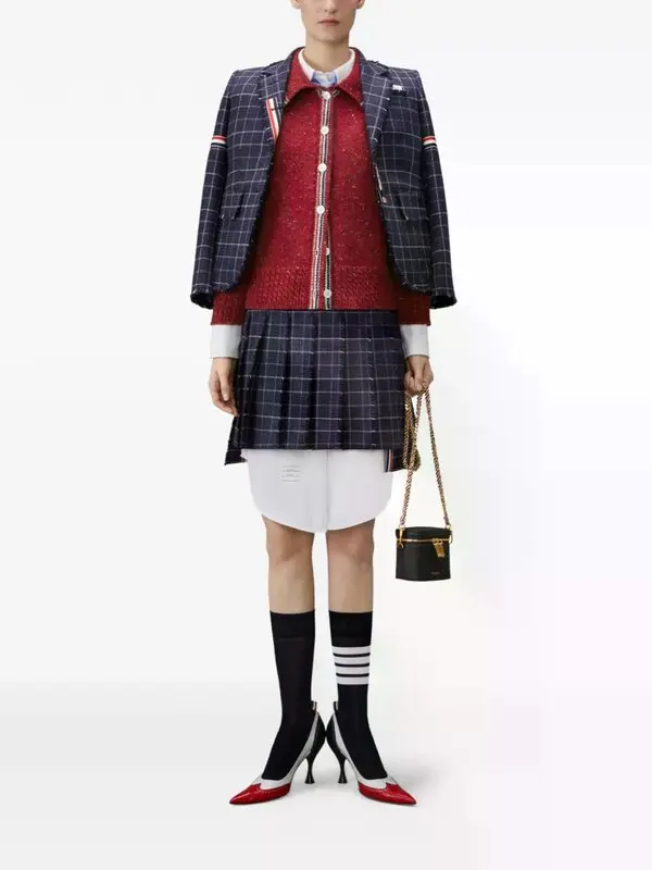 Thom Browne Hector Pointelle-knit Cardigan