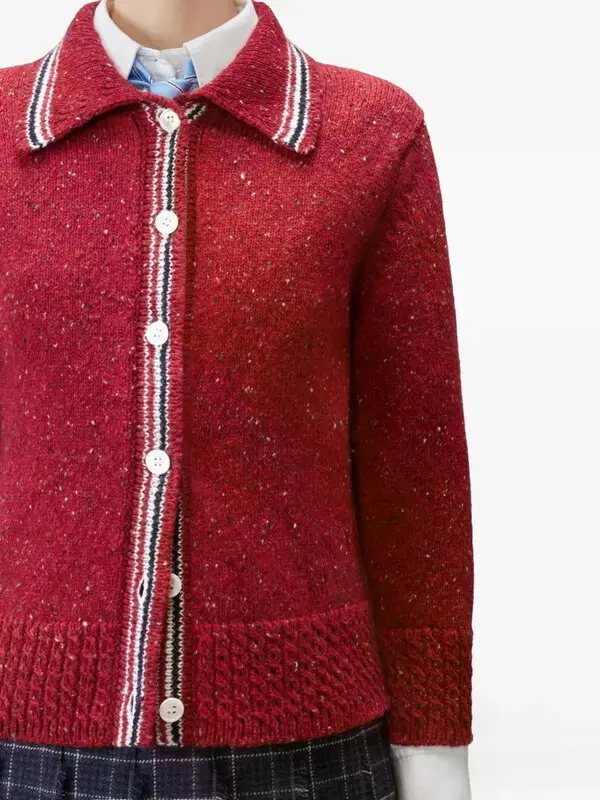 Thom Browne Hector Pointelle-knit Cardigan