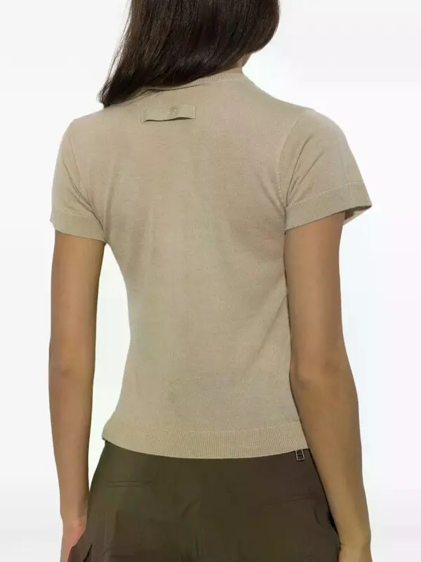 IRO PARIS Idille V-neck T-shirt - Neutrals