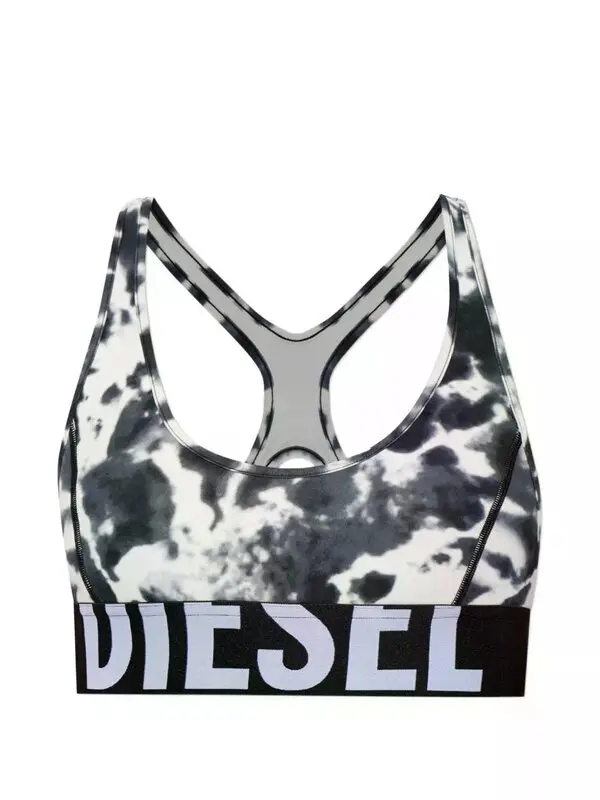 DIESEL® Allison-d-pop Tie-dye Sport Bra - Black