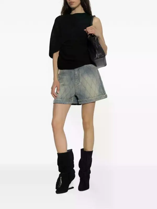 Balmain Pleated One-shoulder Blouse