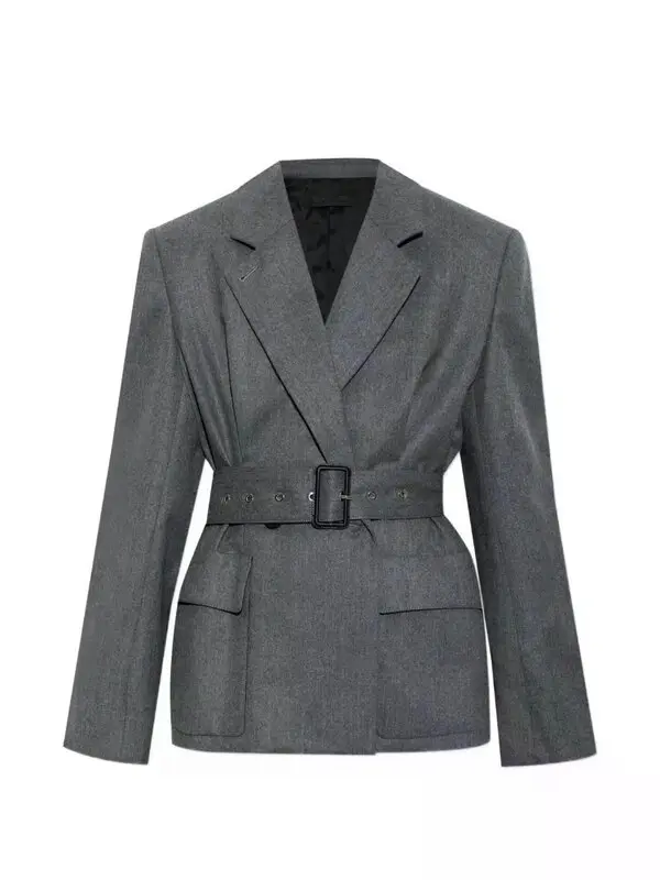LANVIN Belted Virgin-wool Blazer