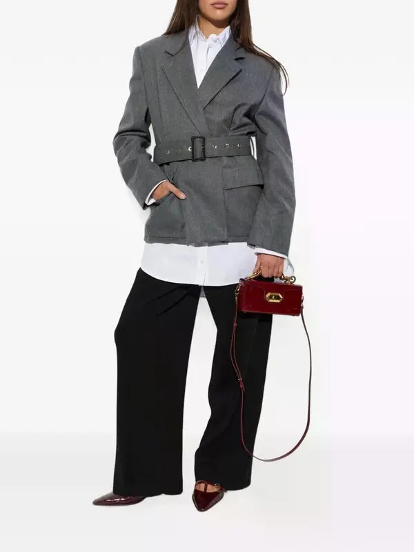 LANVIN Belted Virgin-wool Blazer