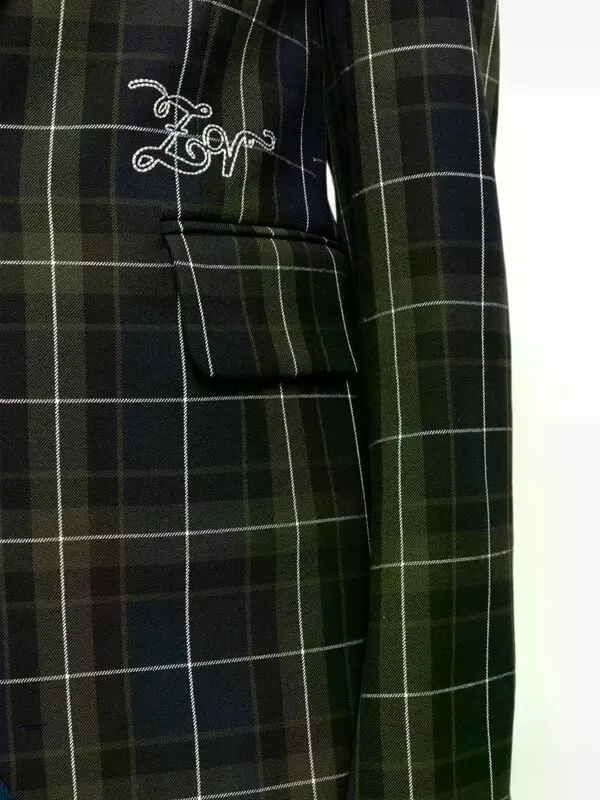 Zadig&Voltaire Vavy Tartan-print Single-breasted Blazer