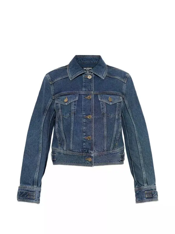 Balmain Logo-button Denim Jacket