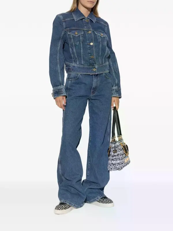 Balmain Logo-button Denim Jacket