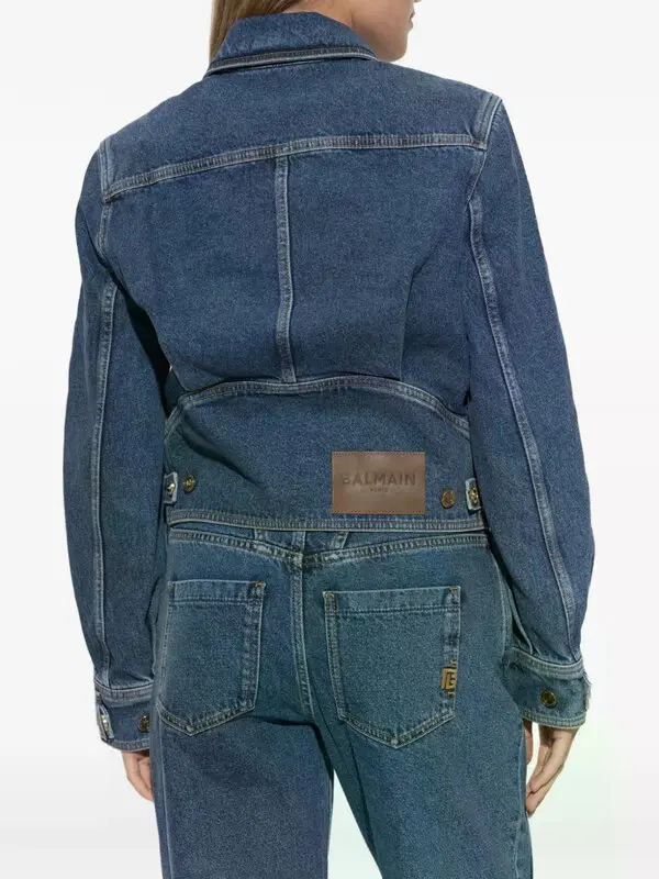 Balmain Logo-button Denim Jacket
