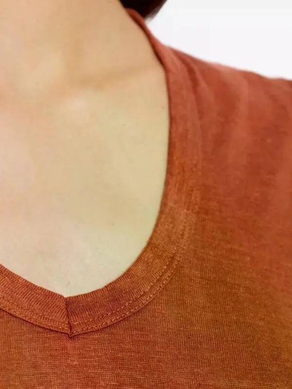 MARANT ETOILE Zankou V-neck T-shirt - Orange