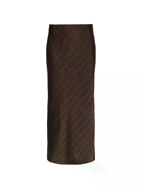 SAMSOE SAMSOE Saagneta Diagonal-stripe Maxi Skirt