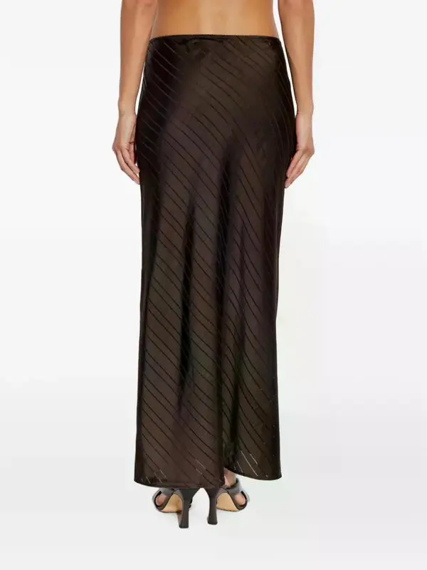 SAMSOE SAMSOE Saagneta Diagonal-stripe Maxi Skirt